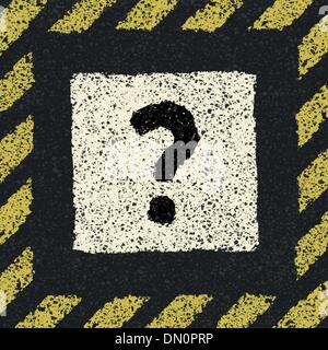 Hazard warning sign with question mark symbol. Stock Vector ...