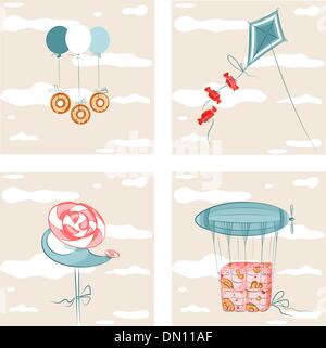 Sweets Flight Set Stock Vector Image & Art - Alamy
