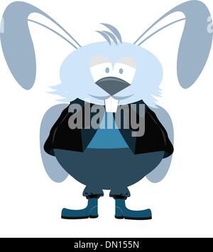 blue rabbit illustration Stock Vector Image & Art - Alamy