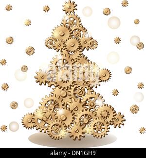 Mechanical Christmas tree Stock Vector Image & Art - Alamy
