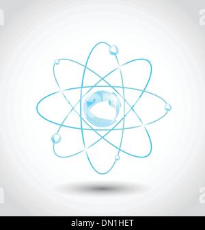atom symbol on white background Stock Vector Image & Art - Alamy