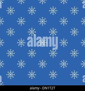 Seamless pattern with snowflakes on blue Stock Vector Image & Art - Alamy