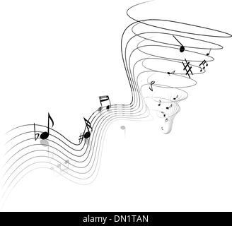 Illustration of various musical notes and symbols Stock Vector Image ...