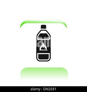 Vector illustration of single bottle icon Stock Vector Image & Art - Alamy