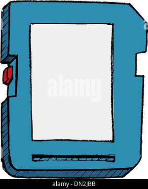 memory sd card cartoon vector illustration Stock Vector Image & Art - Alamy
