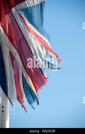 Tattered Union Jack Stock Photo - Alamy