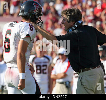 Texas Tech quarterback Graham Harrell during an NCAA college football ...