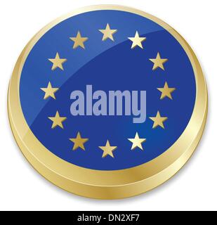 flag of European Union in crown cap Stock Vector Image & Art - Alamy