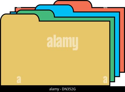 computer folders on white Stock Vector Image & Art - Alamy