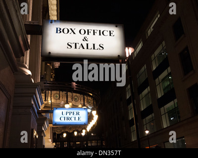 Palladium theatre box office sign London England Stock Photo - Alamy