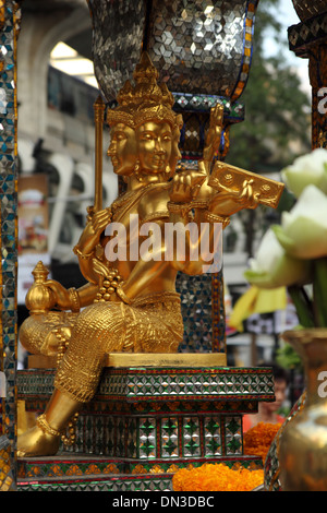 Erawan god statue at Erawan hindu shrine in Bangkok , Thailand Stock ...