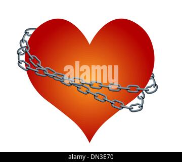 Cracked heart symbol, unhappy love. Four heart shaped symbols ...