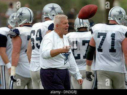 Dallas Cowboys offensive line coach Conor Riley responds to questions ...