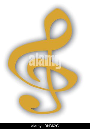 Treble and bass clef symbols illustration Stock Vector Image & Art - Alamy