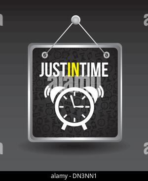 Just-in-Time concept. Precise clock symbolizing swift logistics and ...