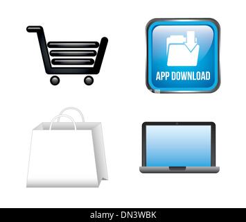 app store technology icons Stock Vector Image & Art - Alamy