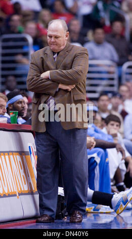 Denver Nuggets head coach George Karl gestures during the second half ...