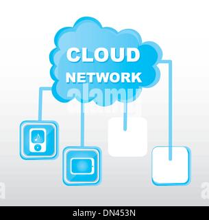 cloud network cartoon Stock Vector Image & Art - Alamy