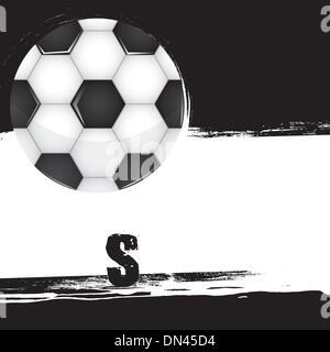 soccer or football close up detailed illustration Stock Vector Image ...