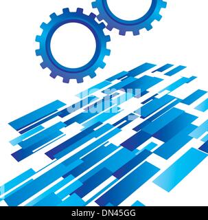 blue gears machine silhouette Stock Vector Image & Art - Alamy