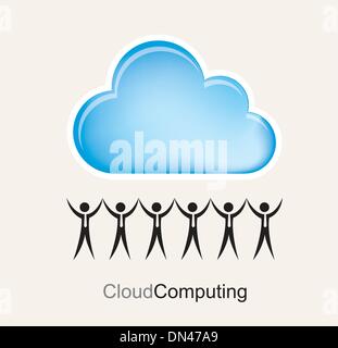 Planet and cloud computing design Stock Vector Image & Art - Alamy