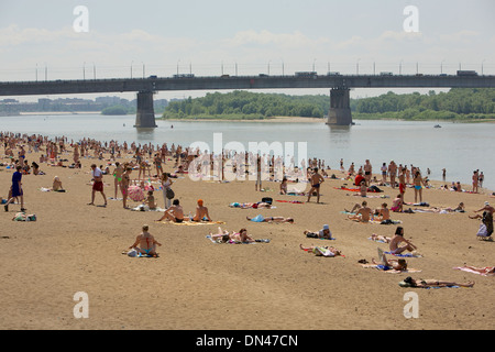 Russia - Siberia - Omsk. The Irtysh river ice Stock Photo: 48058647 - Alamy