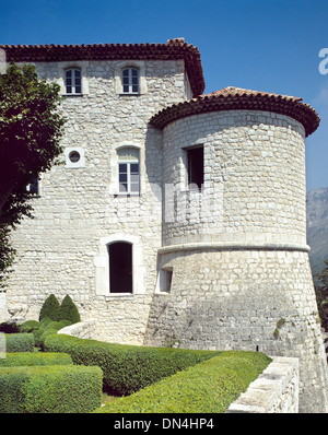 Gourdon Provence-Alpes-Cote d'Azur,an ancient fortified village, in the ...