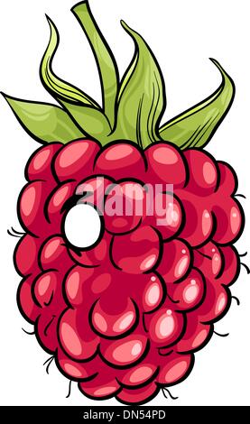 An illustration of Raspberry Fruit cartoon mascot character with angry ...