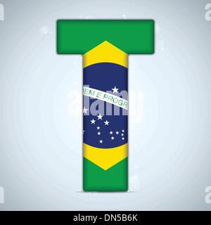 Brazil Flag Brazilian Alphabet Letters Words Stock Vector Image & Art ...