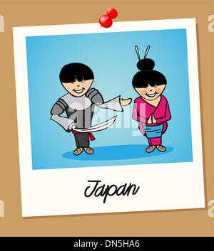 group of people with instant photo of man character Stock Vector Image ...