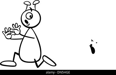 illustration of Bad dog for coloring book Stock Vector Image & Art - Alamy