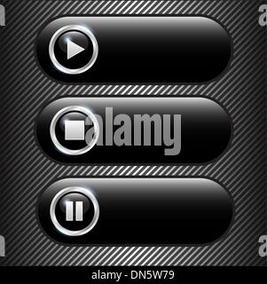 Get object color dark push buttons with vivid color icons on dark grey ...
