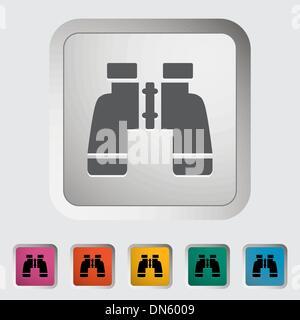 binoculars search tool equipment icon Stock Vector Image & Art - Alamy