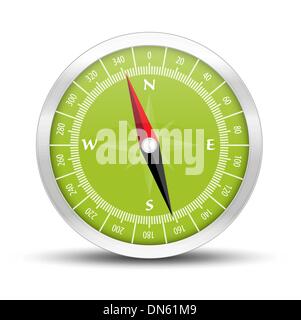 Compass icon green Stock Vector Image & Art - Alamy