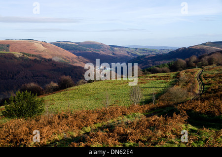 Rhymney Valley Ridgway Footpath and the Sirhowy valley, Gwent, South ...