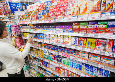 Japan, Honshu, Kanto, Tokyo, Pharmacy Display of Medicines Stock Photo ...