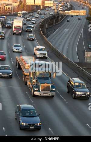 United States, Washington. Seattle, Interstate 5 Stock Photo - Alamy