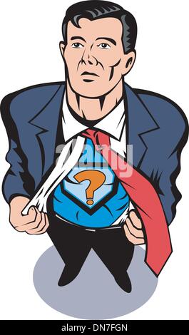 Superhero shirt reveal Vector illustration Stock Vector Image & Art - Alamy