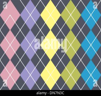 Vector argyle seamless pattern, repeating design Stock Vector Image ...