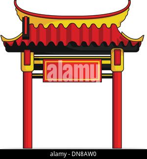 chinese red gate Stock Vector Image & Art - Alamy
