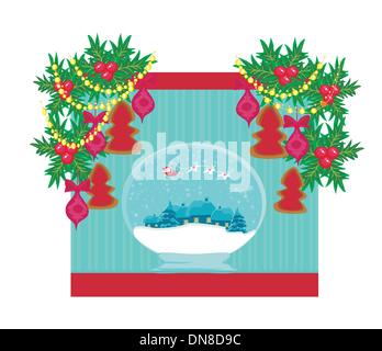 santa claus in crystal ball avatar character Stock Vector Image & Art ...