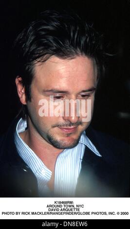 June 4, 2001 - K18468RM: .AROUND TOWN, NYC.DAVID ARQUETTE . RICK ...