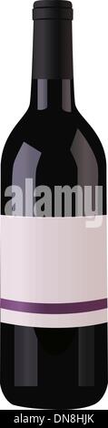 wine bottle illustration Stock Vector Image & Art - Alamy