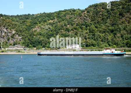 Transport ship at the river Rhine in Germany Stock Photo - Alamy