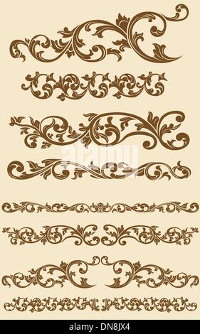 Frame Traditional Java Ornament Decorative Silhouette Vector Drawing ...