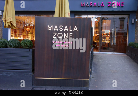Masala Zone, Indian restaurant chain and curry house, exterior facade ...
