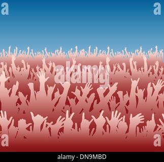 Editable vector illustration of a large crowd Stock Vector Image & Art ...