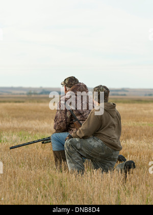 Grandpa and Grandson out hunting Stock Photo - Alamy