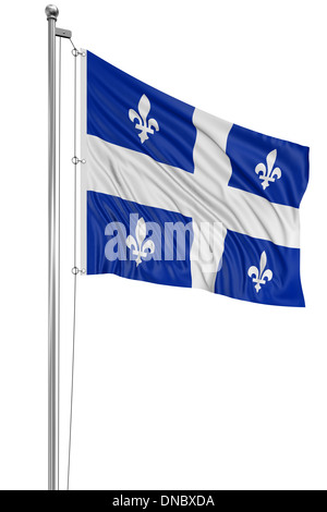Flag of Quebec. Close up Stock Photo - Alamy