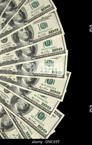 $100 US currency laid out in a row Stock Photo - Alamy